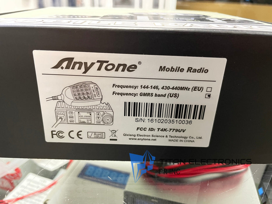 Anytone AT-779UV GMRS — Titan Electronics PR