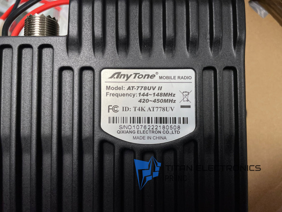 Anytone AT-778UV2 — Titan Electronics PR